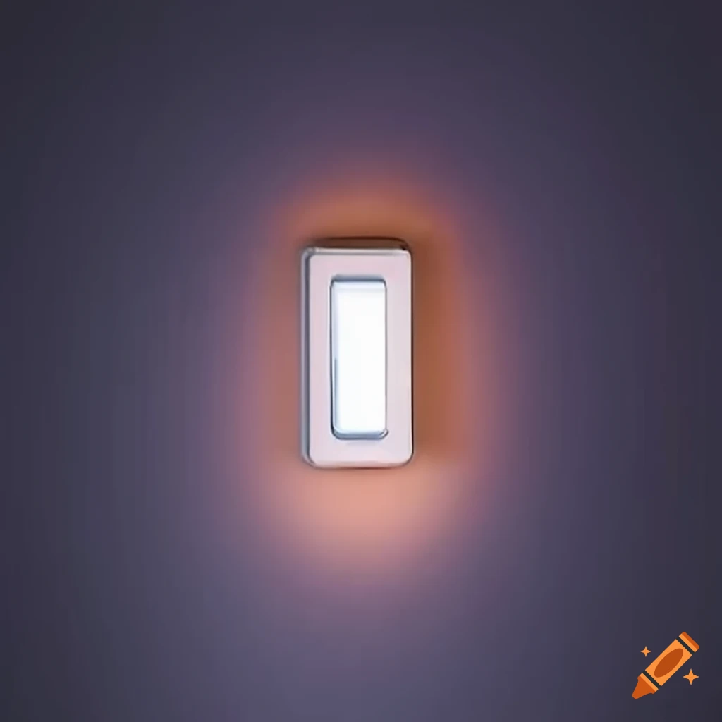 Animated crying light switch on the wall on Craiyon