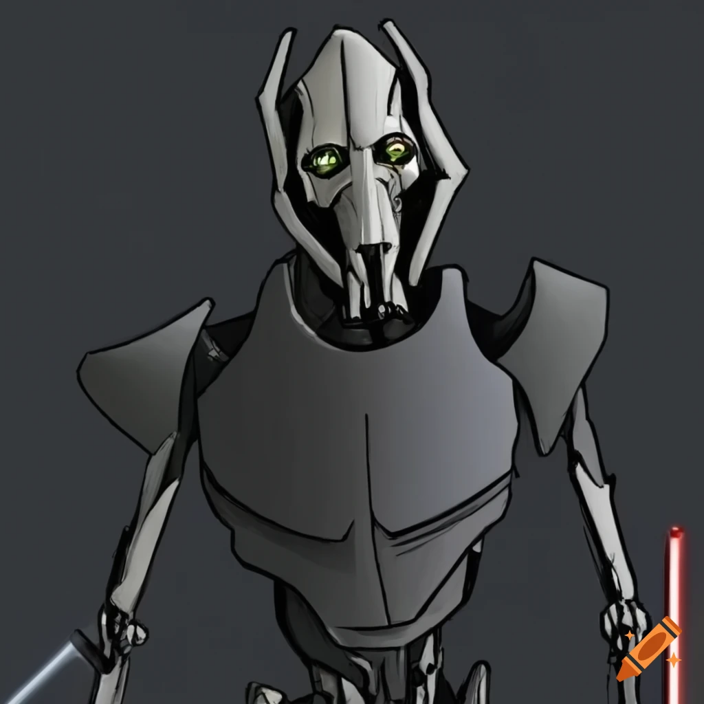 Black General Grievous as a Sith Emperor with a Nebula Crystal in his ...