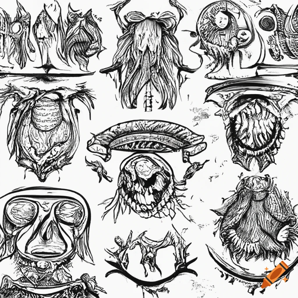 Eldritch society badge on Craiyon