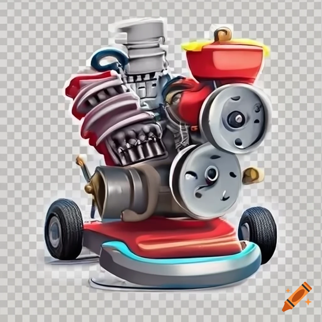Cartoon go kart engine on Craiyon