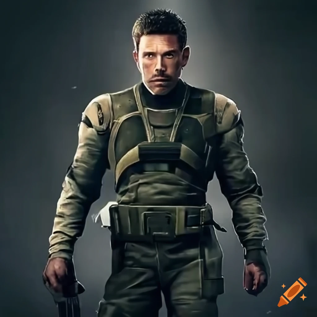 Young Ben Affleck as a elite commando soldier in a Star Trek battle ...