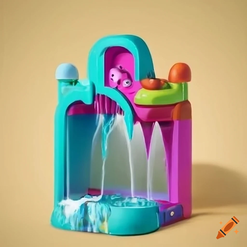 Organic kidcore waterfall machine on Craiyon