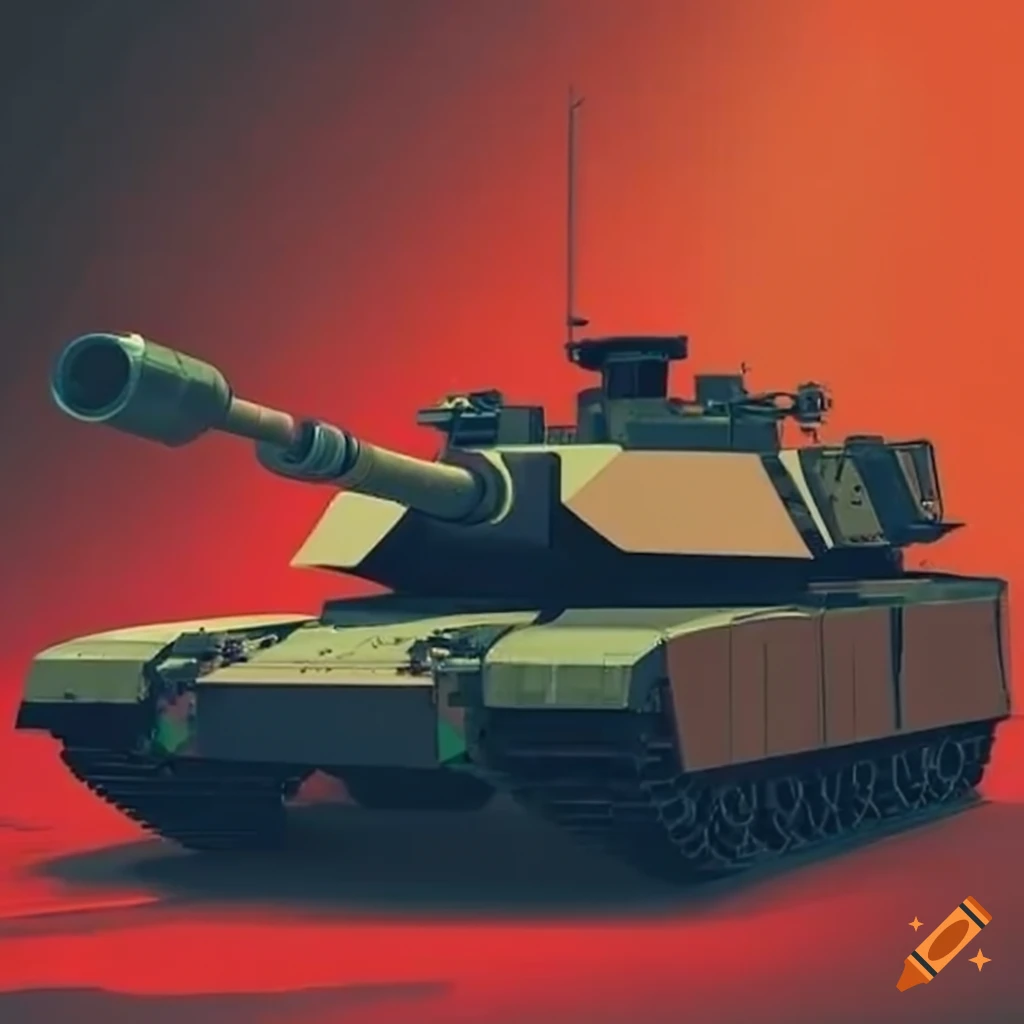 M1 abrams tank on Craiyon