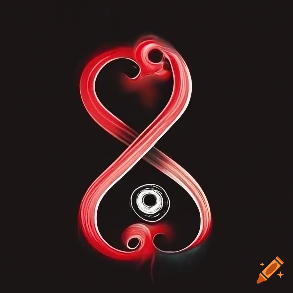 Simple black and red jester style sigil on Craiyon