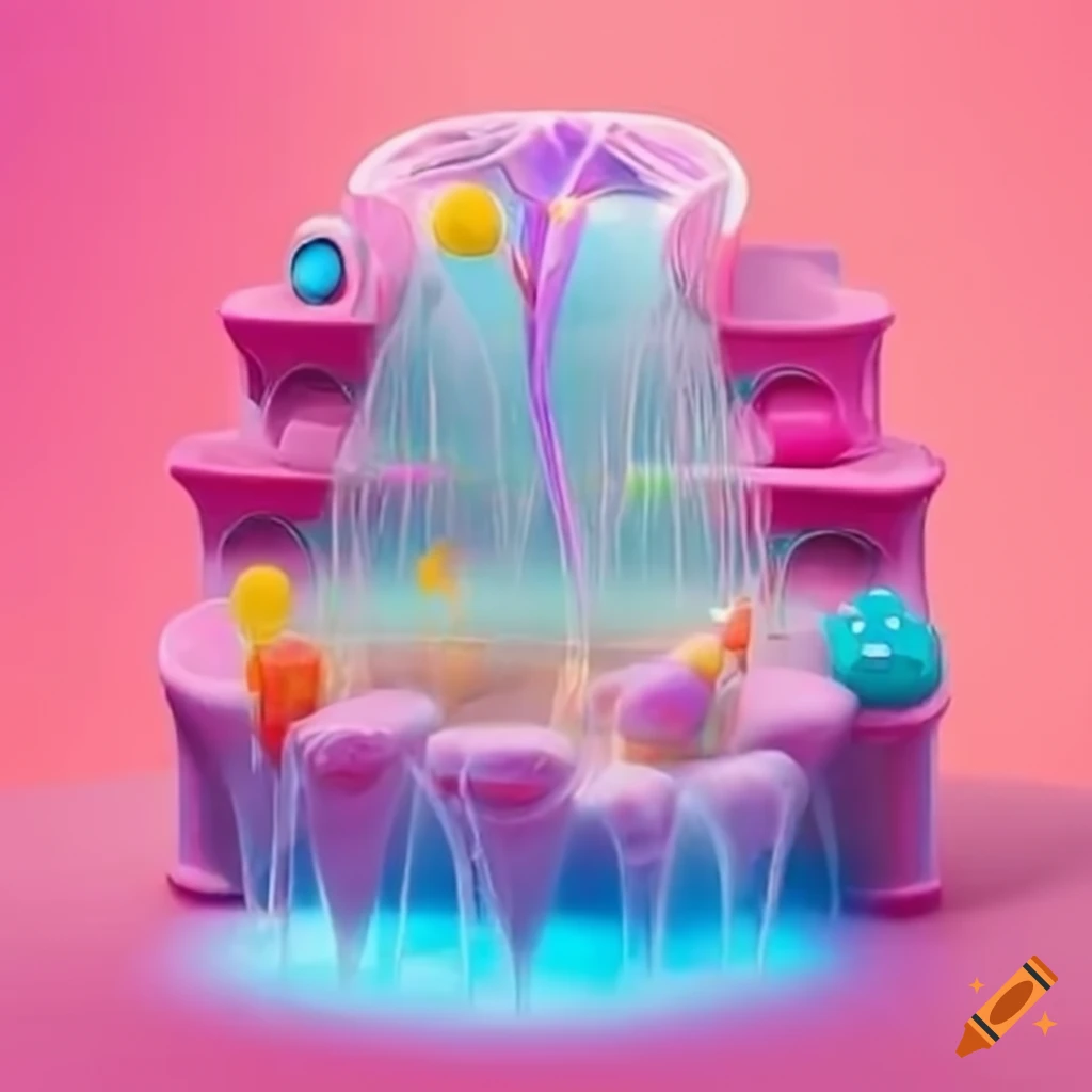 Organic kidcore waterfall machine on Craiyon