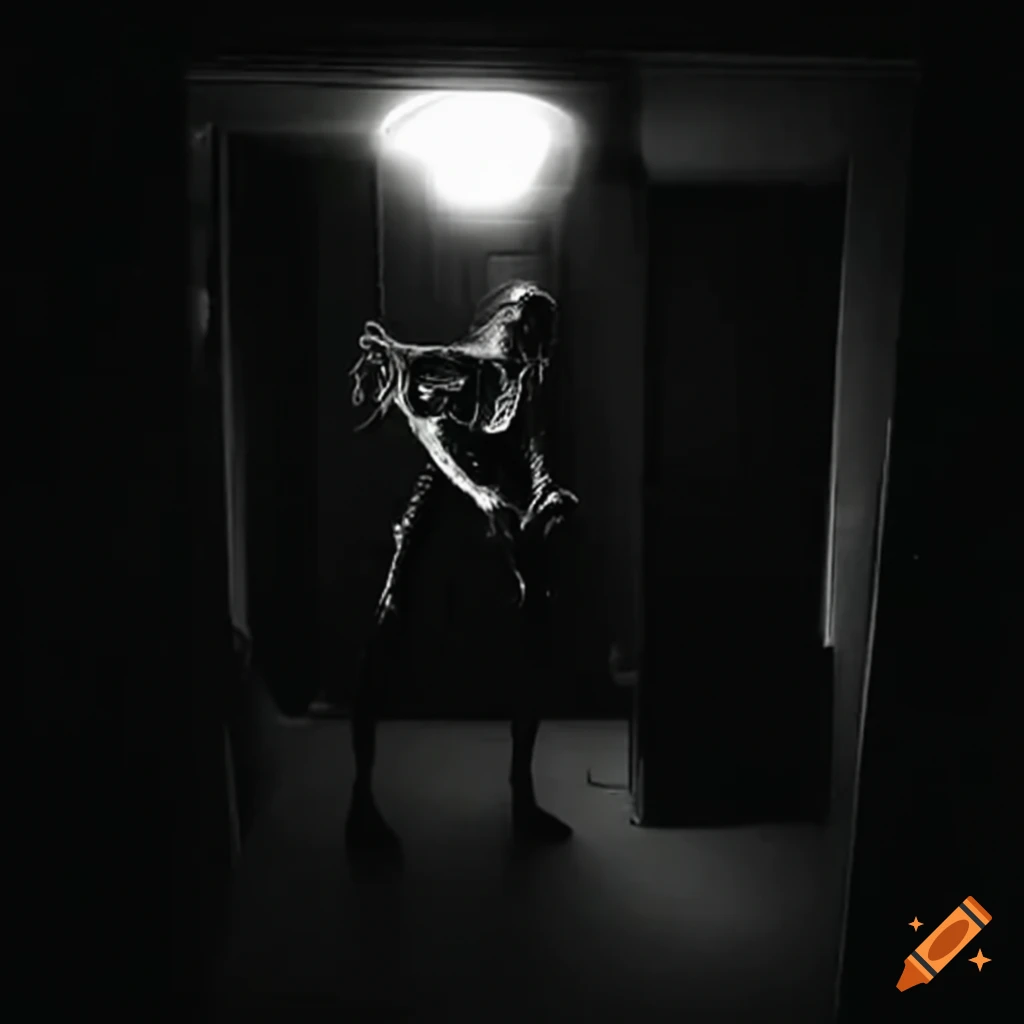 Alien caught on cctv camera at home on Craiyon