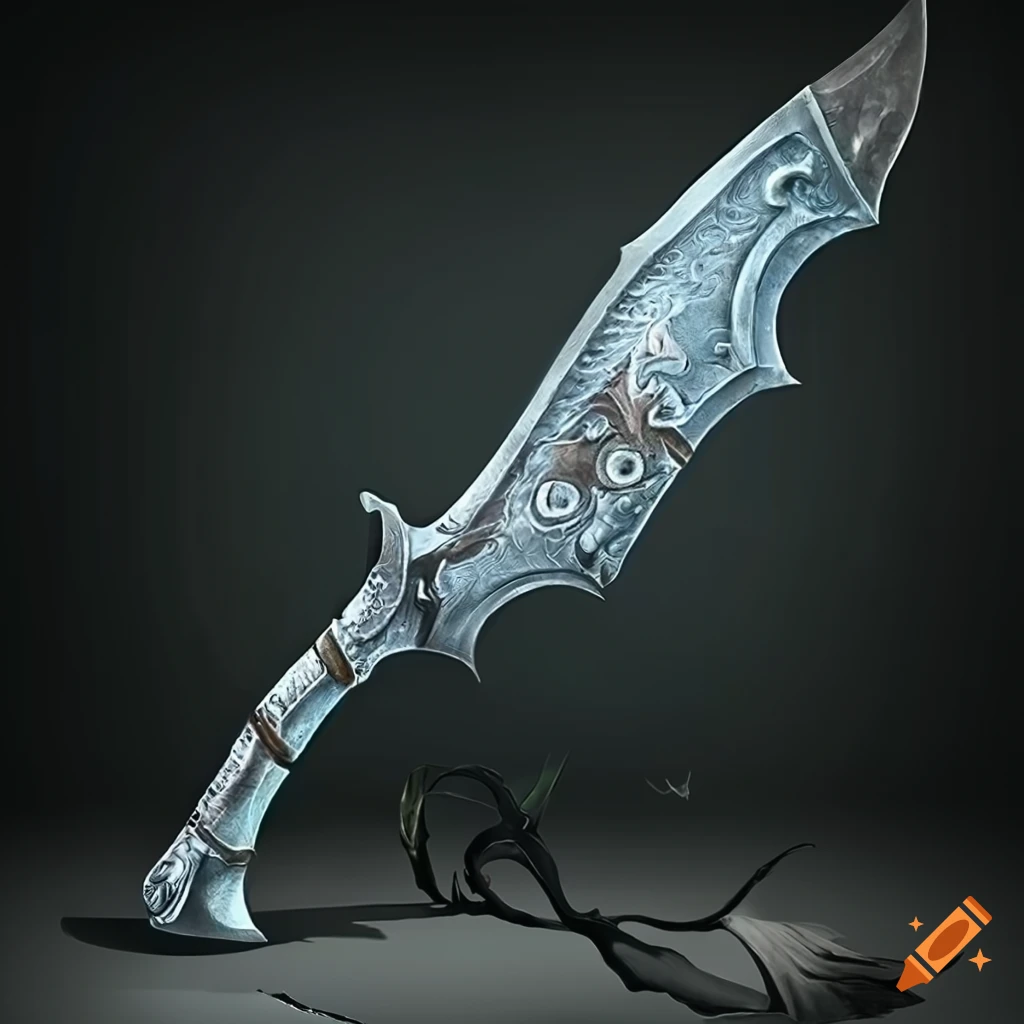 Mythic fantasy machete on Craiyon