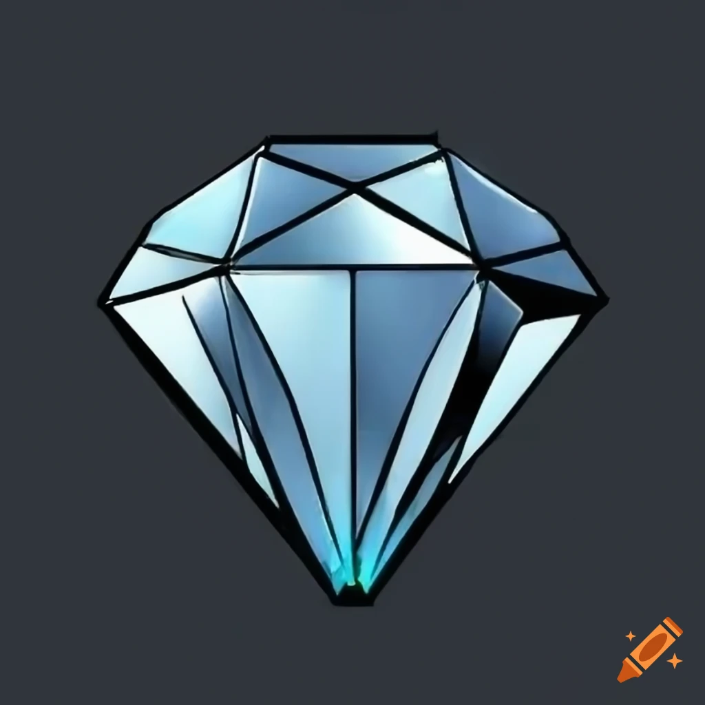 Colorless sparkling diamond symbolizing success and strength in gaming ...