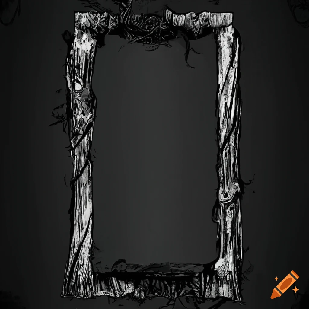 Black metal border on Craiyon
