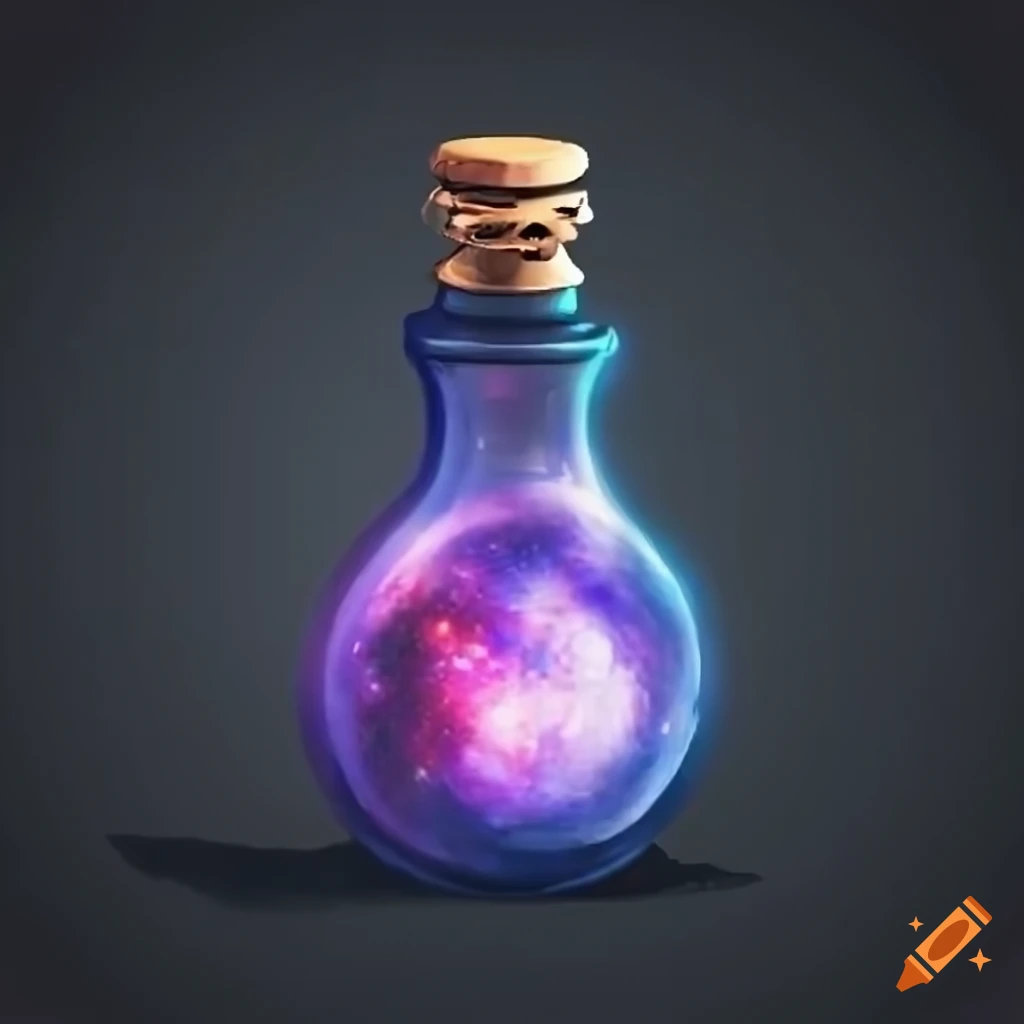 Galaxy elixir icon in medieval fantasy rpg style on Craiyon