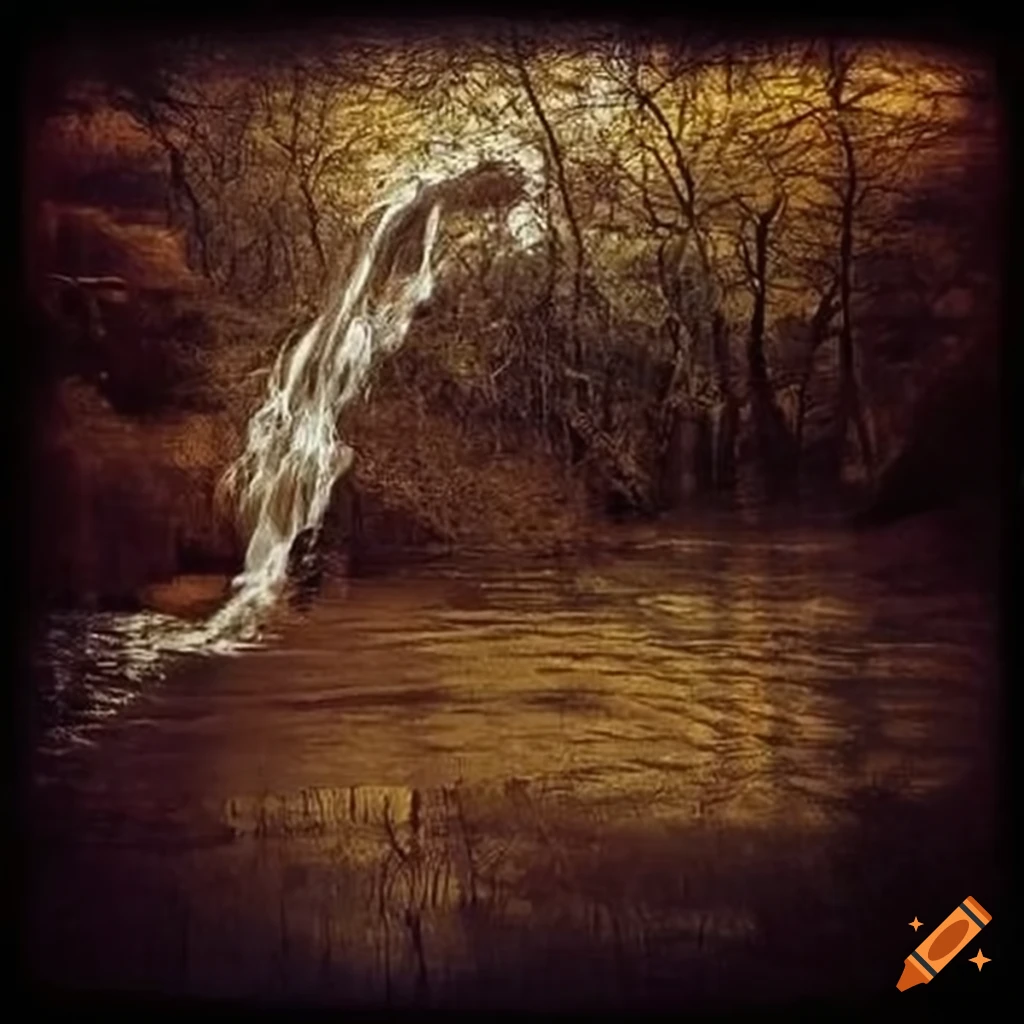 Naive art style illustration of words flowing out on Craiyon