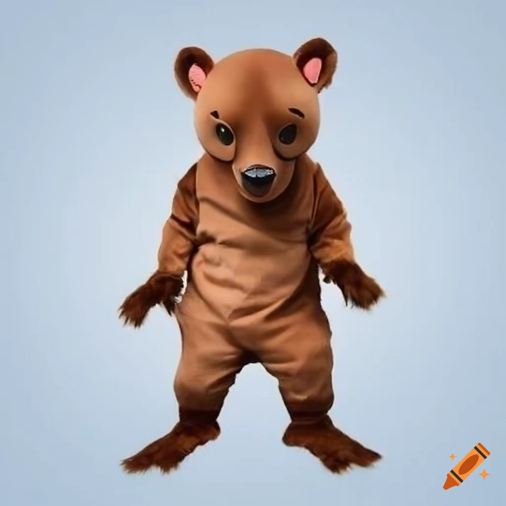 Two kids in full body fossa mascot costume fursuits on Craiyon