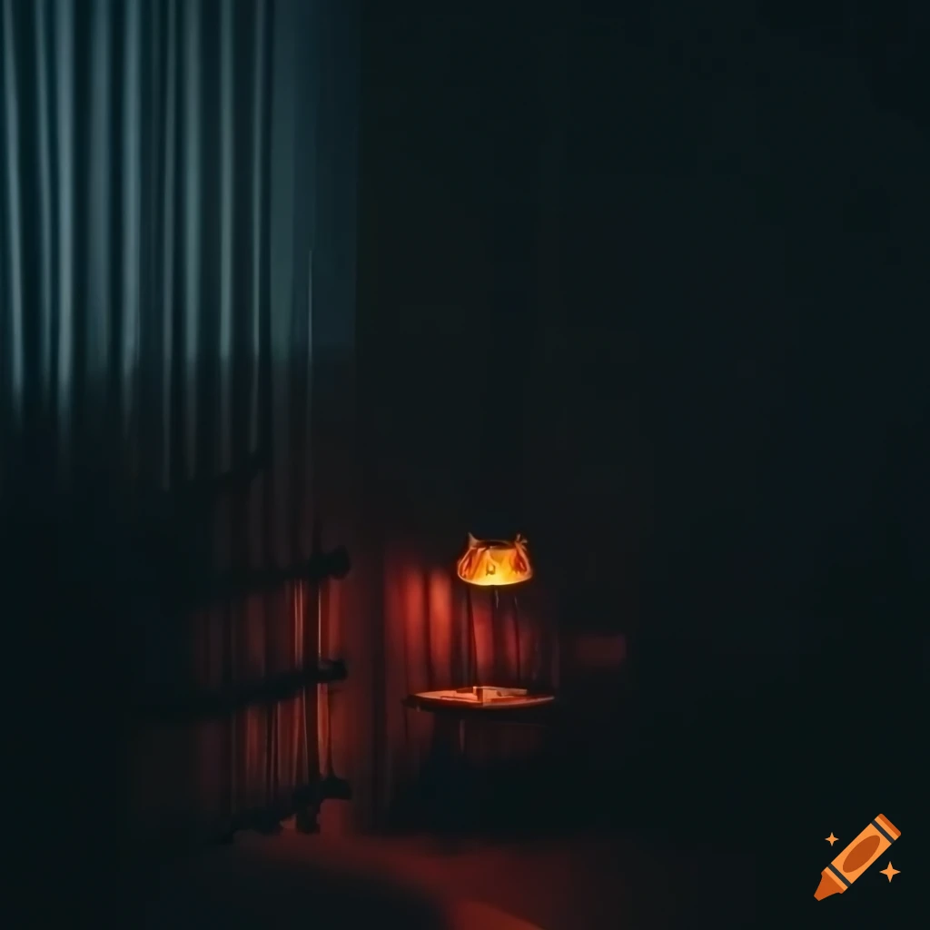 Dark room with subtle lighting in high definition wallpaper on Craiyon