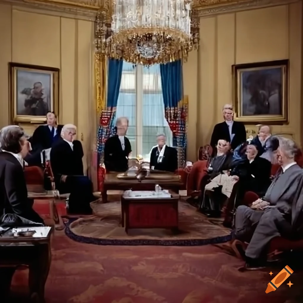 Political meeting with the president and party representatives on Craiyon