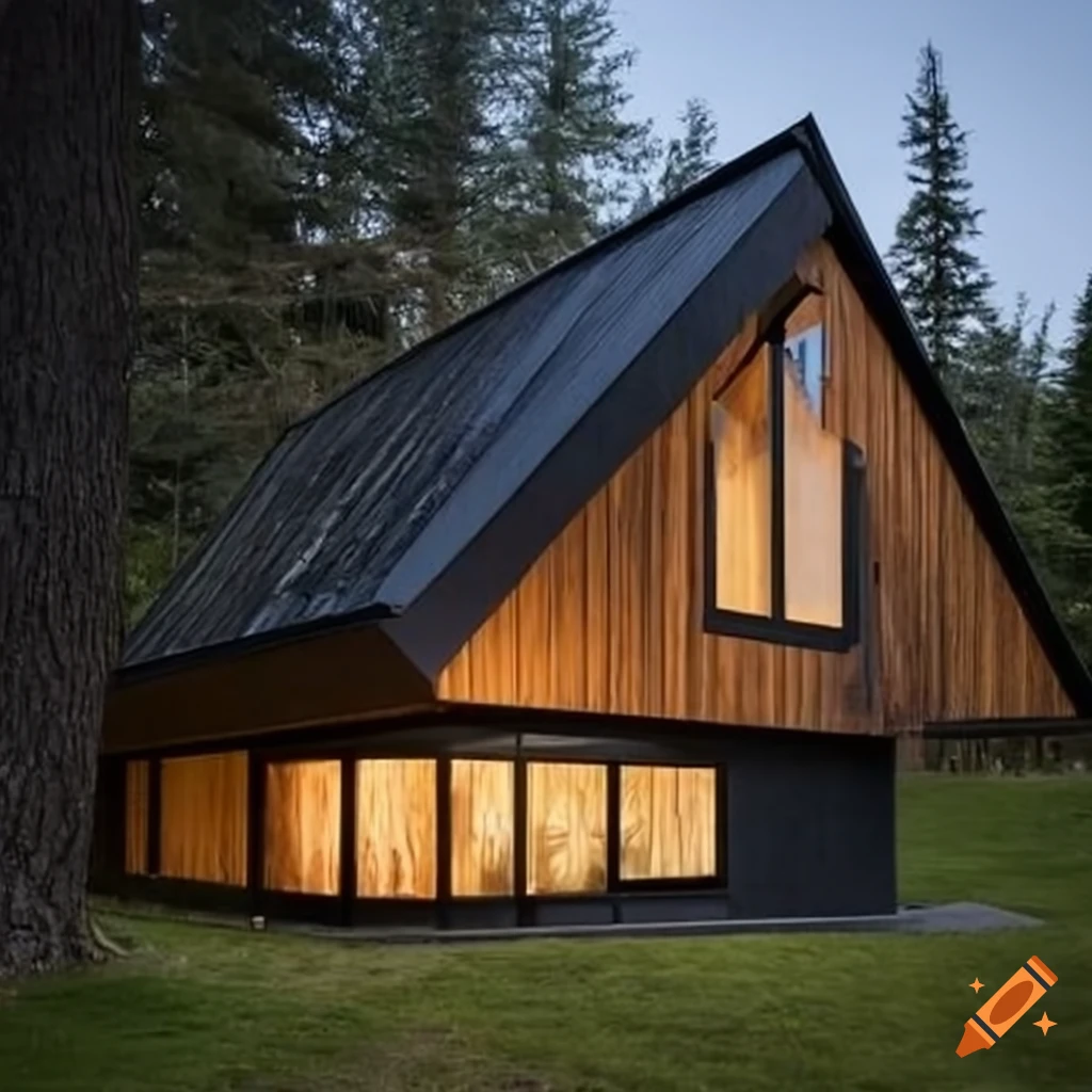 Spruce and dark oak house on Craiyon