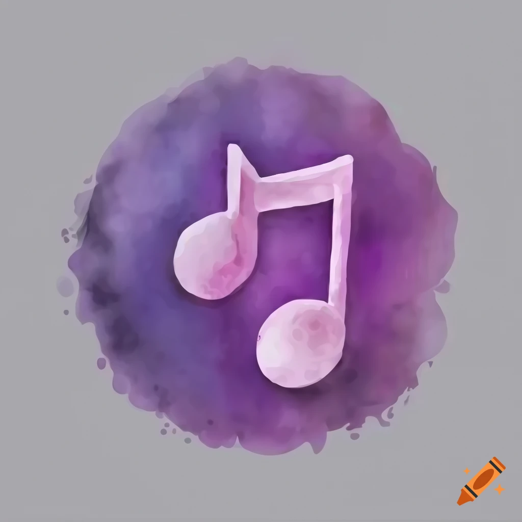 Minimal purple music app icon named unik on Craiyon