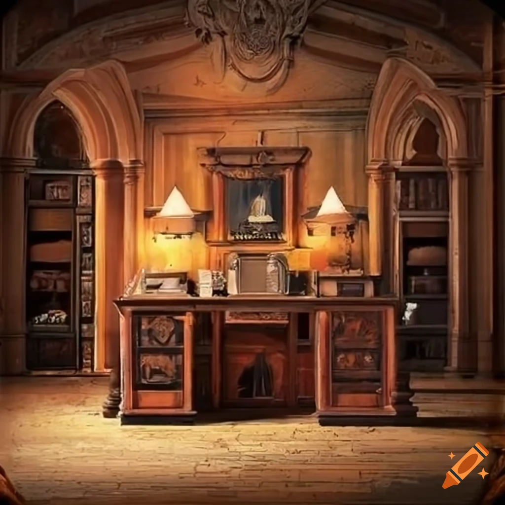 Historical archaeologist's office on Craiyon