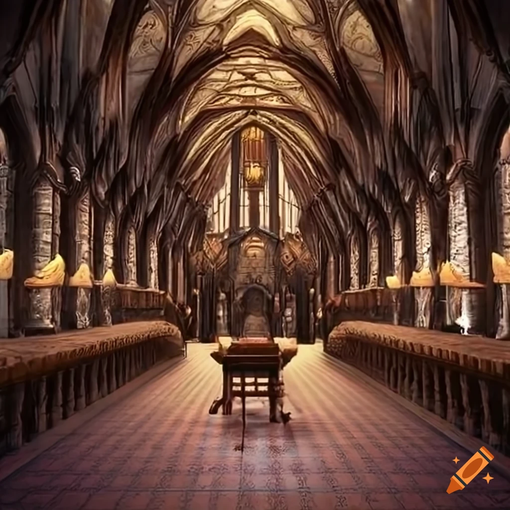 Great hall in harry potter animation on Craiyon