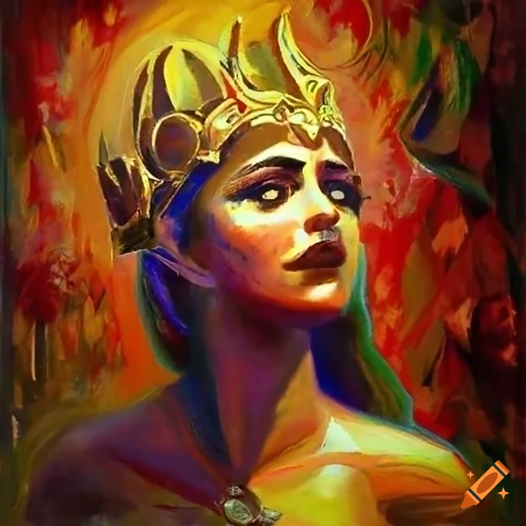 Portrait of Jasper, the Stunningly Beautiful Queen of Raider Ruins in a ...