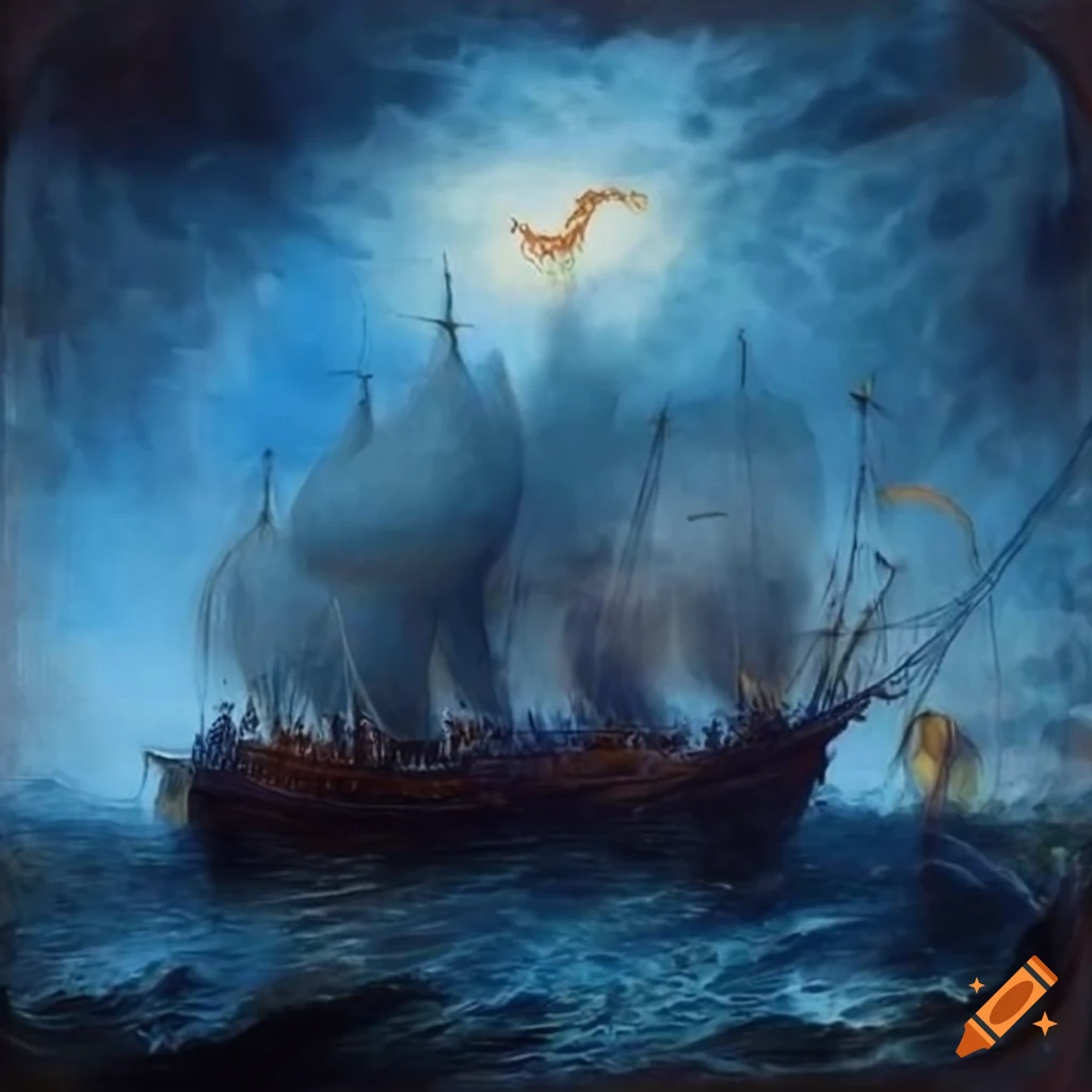 Artistic depiction of demon lord leviathan in the style of william ...