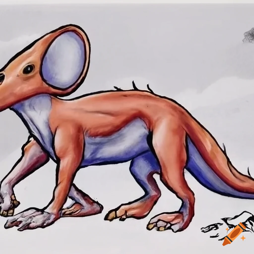 Scientifically accurate alien life form in a 1990s book painting style ...