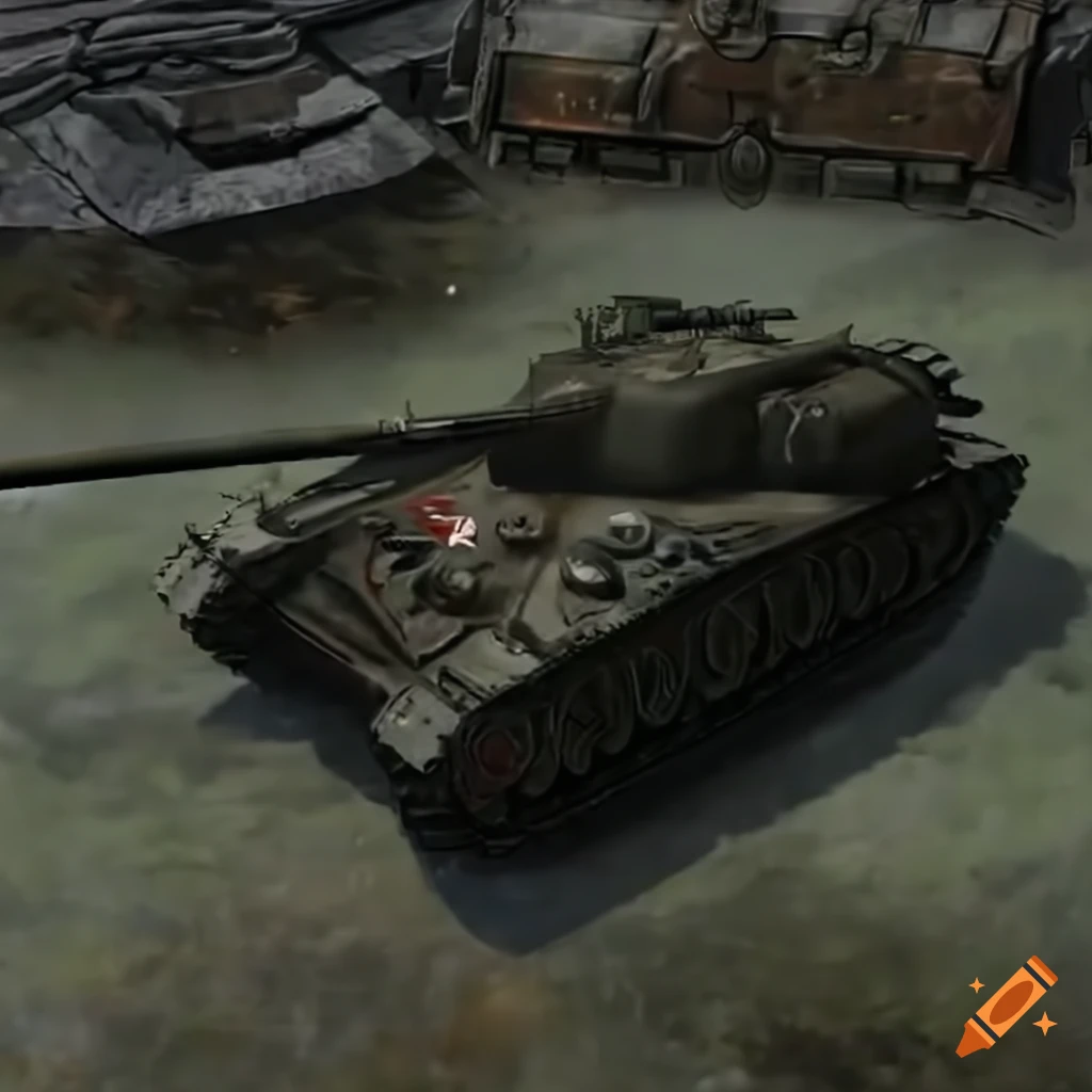 Reich tank from tno hearts of iron 4 game in 8k resolution on Craiyon