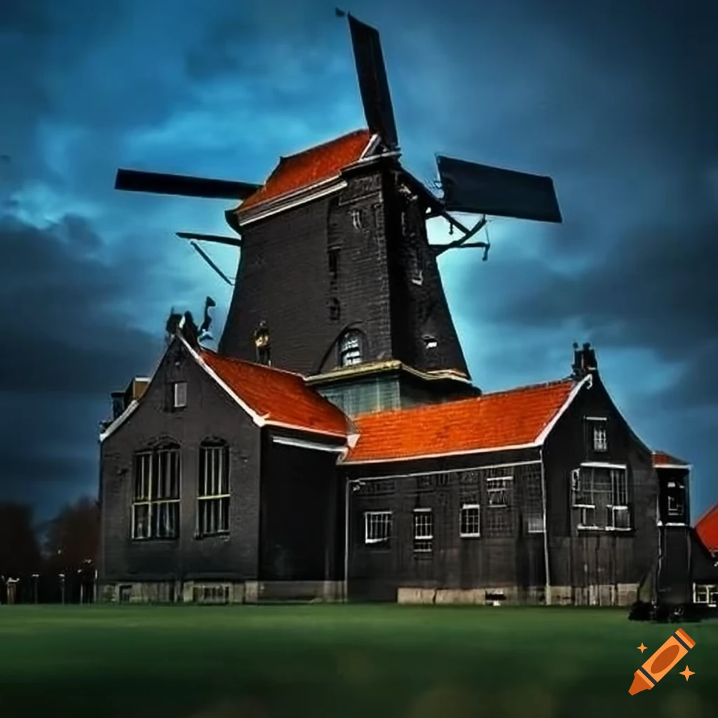 Iconic representation of the netherlands on Craiyon