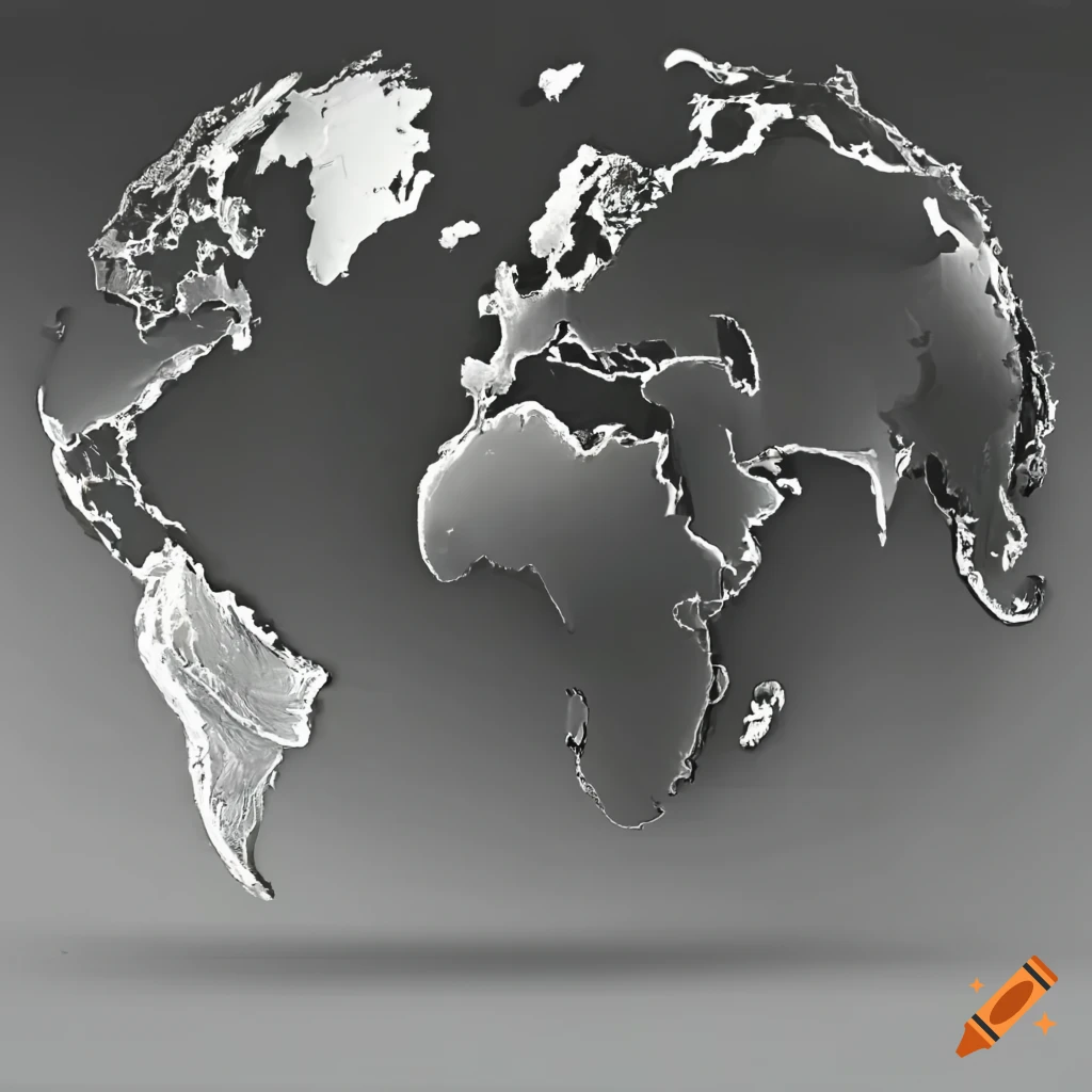 Abstract representation of the world on Craiyon