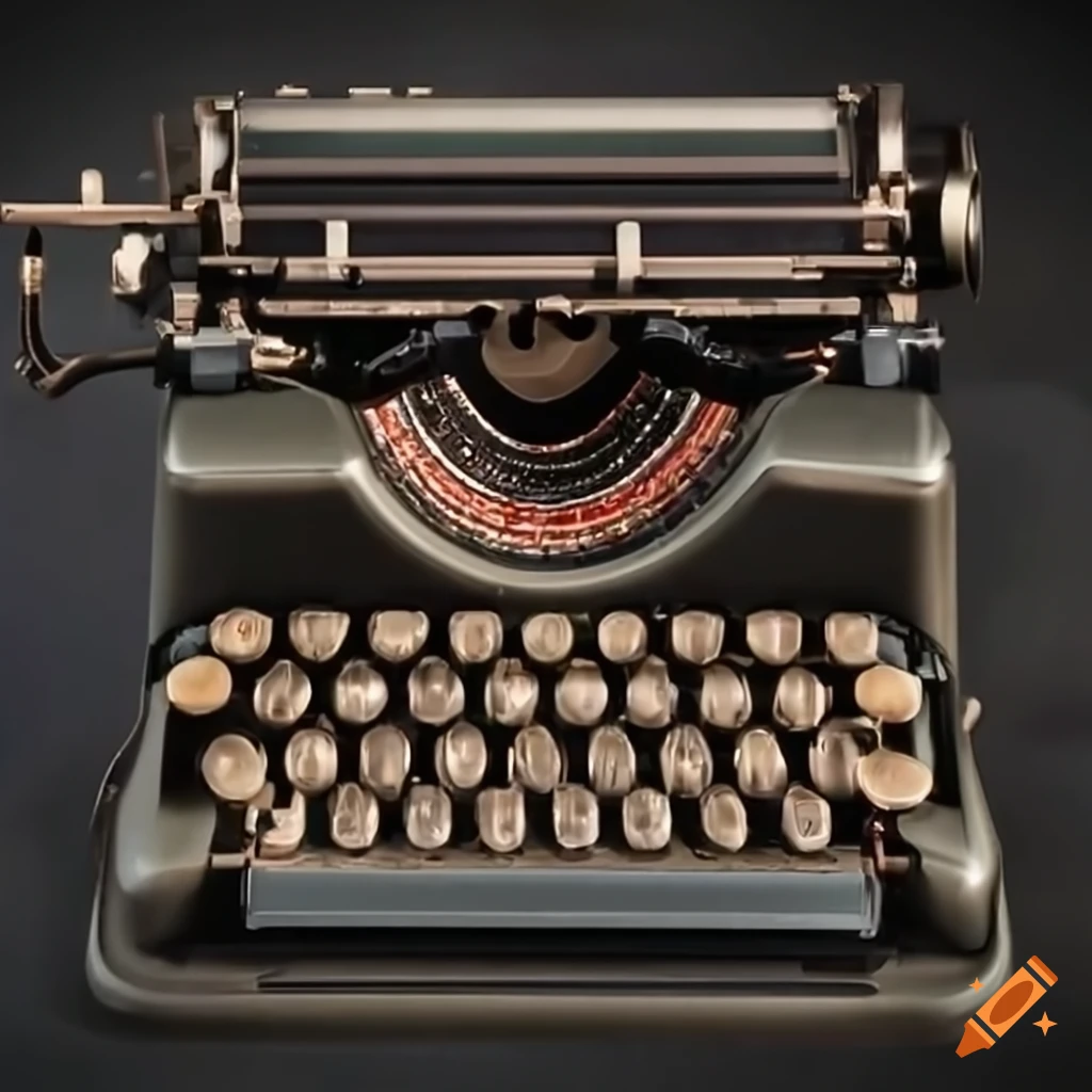 Typing machine on Craiyon