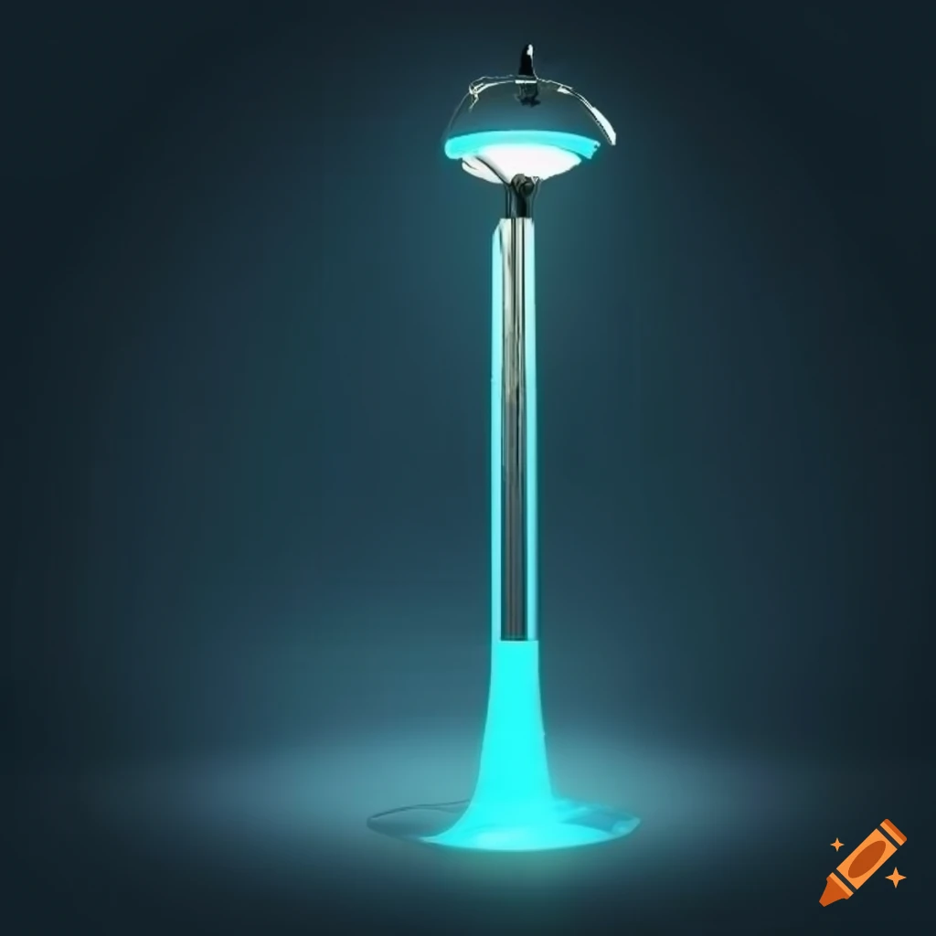 Futuristic street lamp concept art on Craiyon