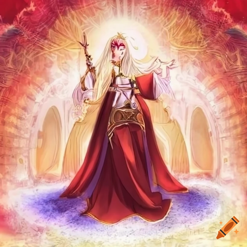 Anime-style depiction of st martin of tours exuding a divine aura on ...