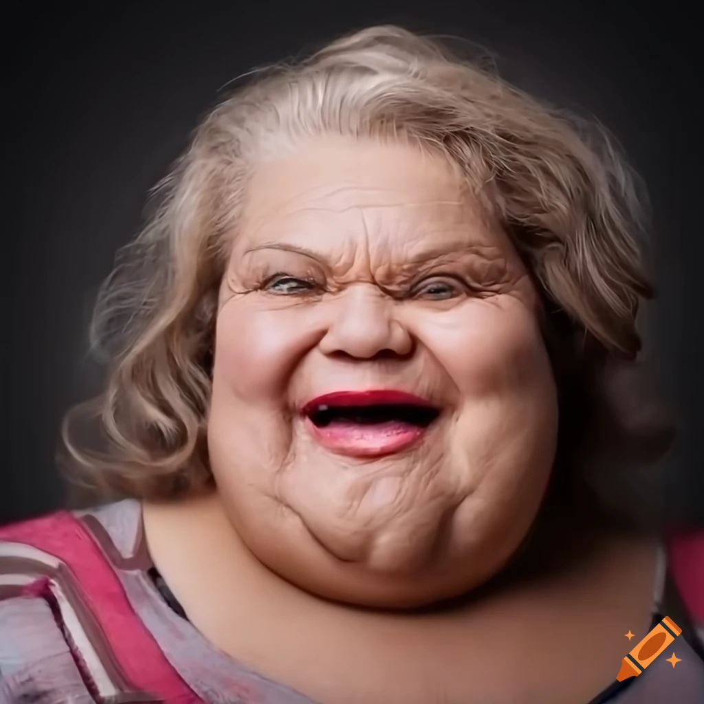 Smiling 75-year-old woman with a confident look on Craiyon