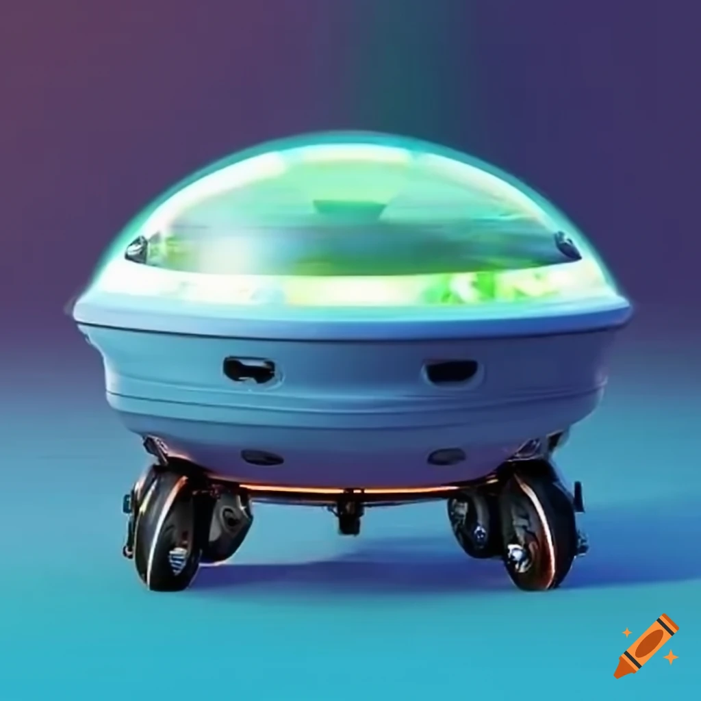 Ufo on wheels on Craiyon