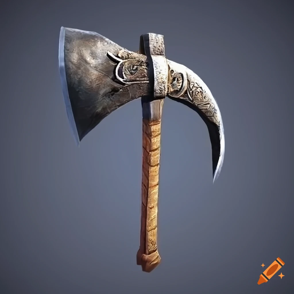 Medieval pickaxe icon for video game crafting on Craiyon
