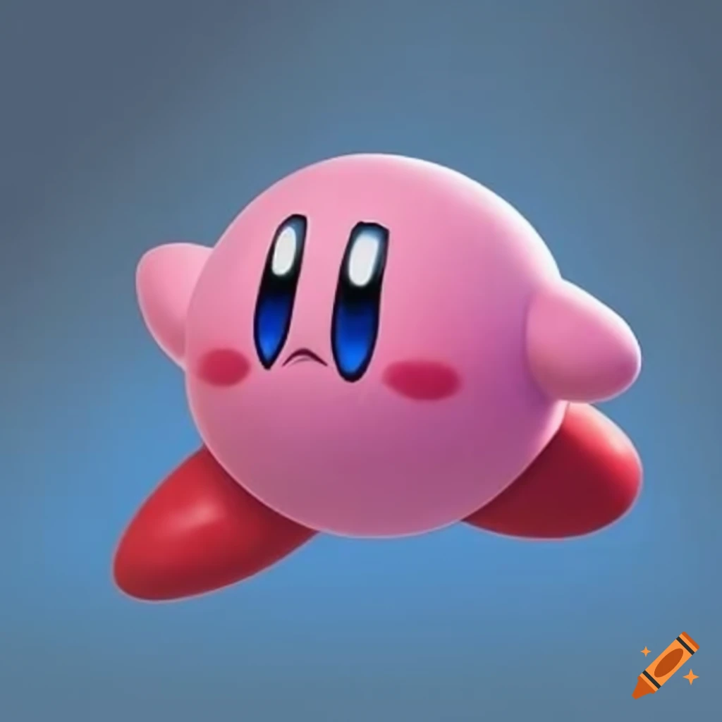 Kirby character on Craiyon