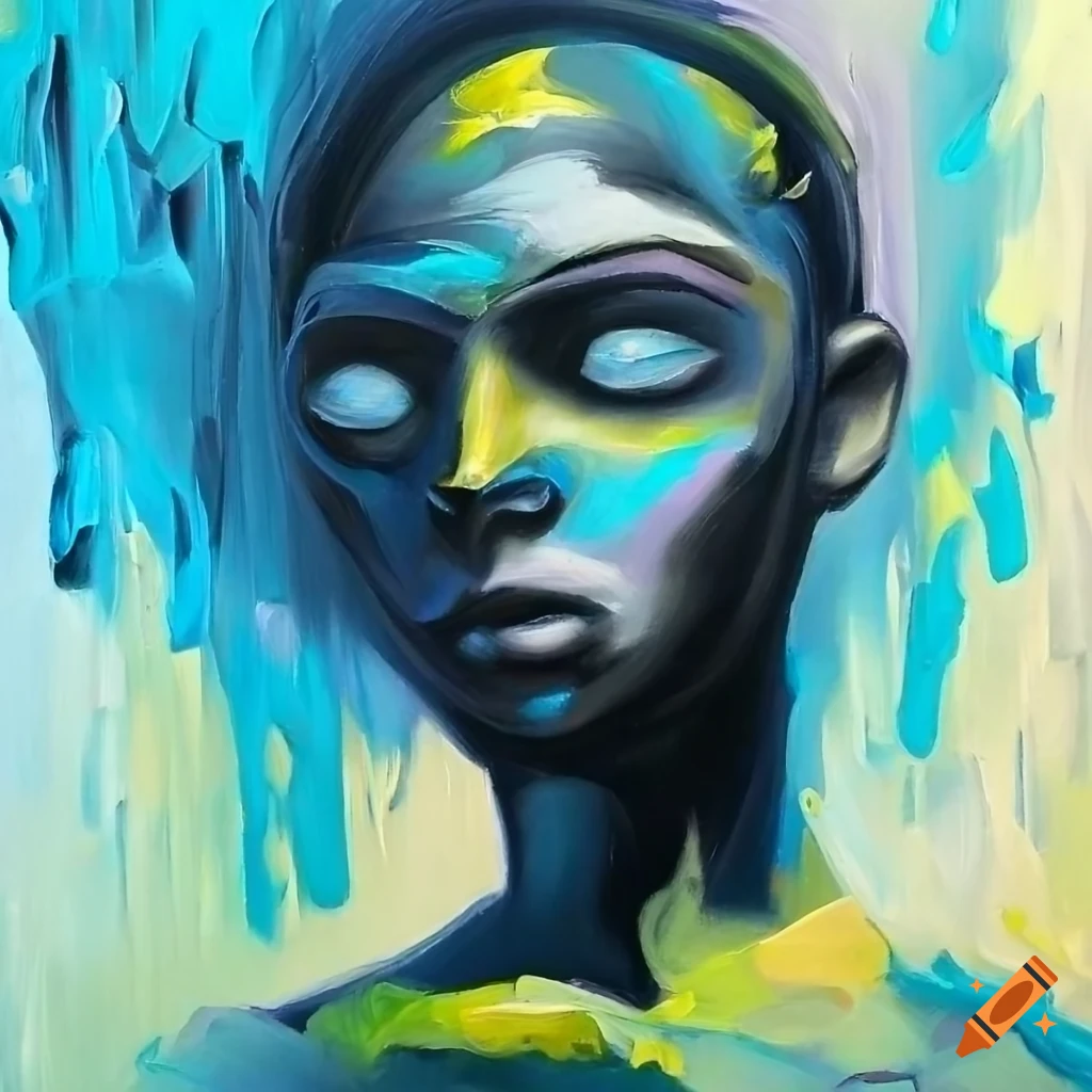 Abstract void oil painting on Craiyon