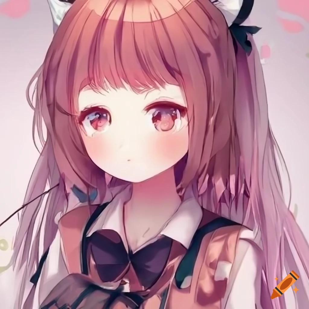 Anime soft girl character on Craiyon