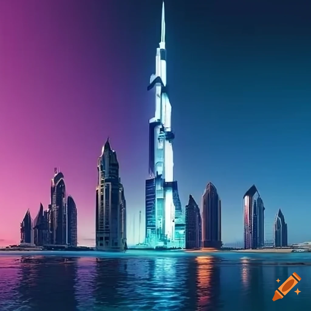 Vision of futuristic dubai cityscape on Craiyon
