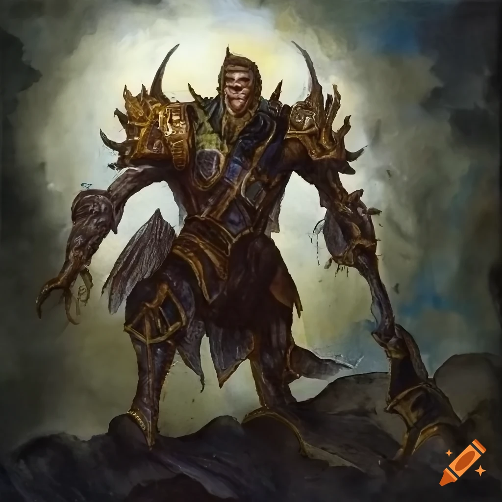 The abyssal sentinels: mirloks of veridaegis - depiction of a ...