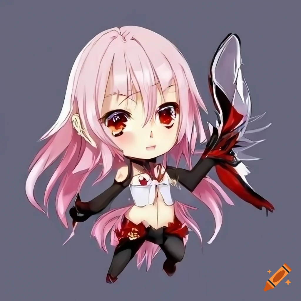 Chibi anime character inori yuzuriha on Craiyon