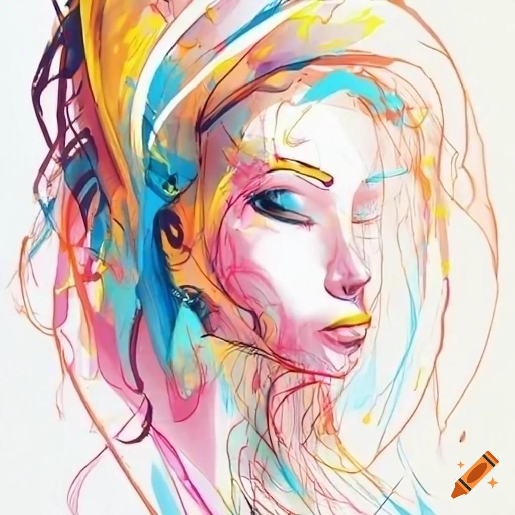 Abstract representation of creativity on Craiyon