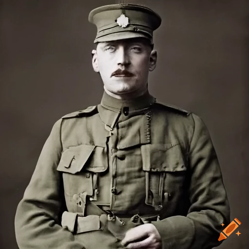 Ww1 military man in uniform on Craiyon