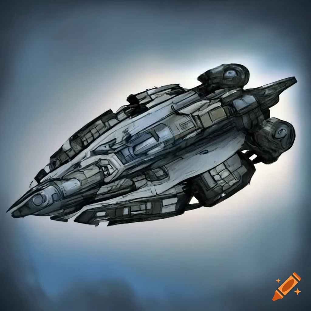Medium chula spaceship concept art on Craiyon