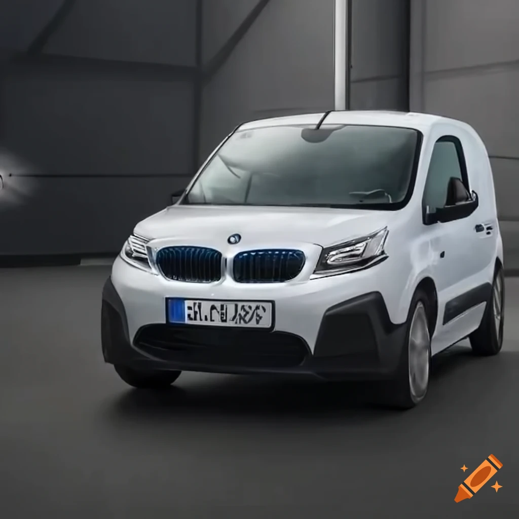 Rear view of a bmw i3 and a citroen berlingo on Craiyon