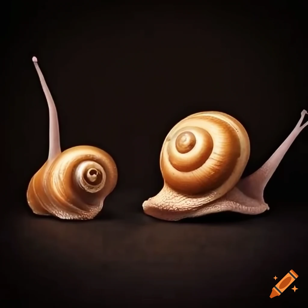 Artistic depiction of three snails inspired by the rock band 'nine inch ...