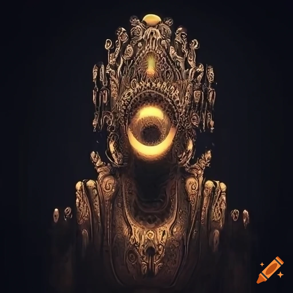 High definition intricate layering with stunning sharp focus and spectacular lighting on a black ...