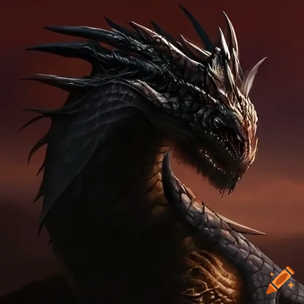 Fierce fantasy dragon on Craiyon