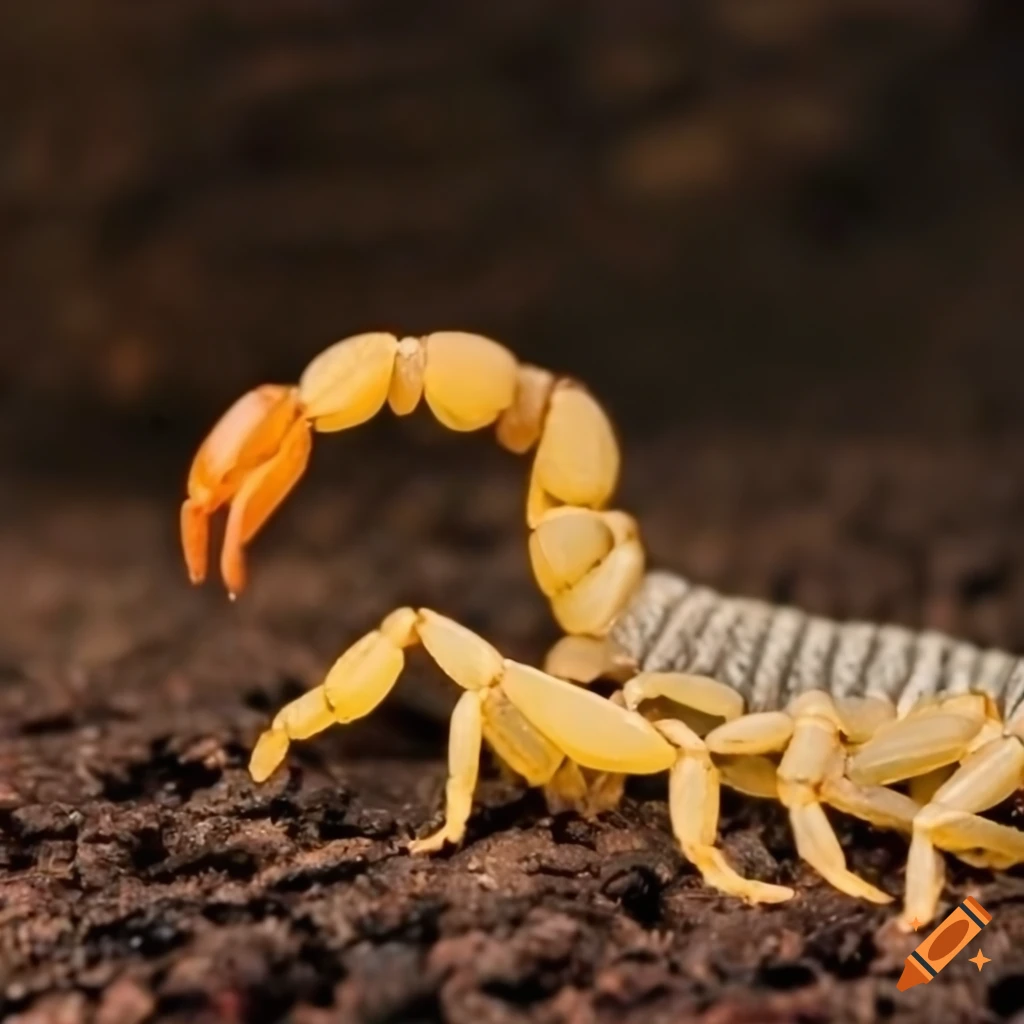 Sad scorpion with human ears on Craiyon