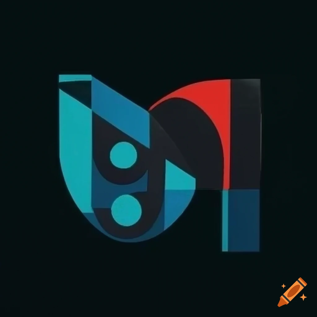 Abstract jazz cubism poster and logo on Craiyon