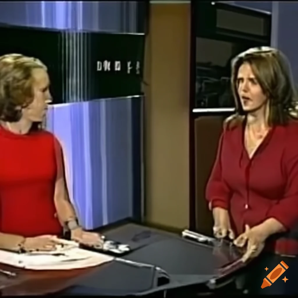 Bbc news studio on january 25, 2003 for tv on Craiyon